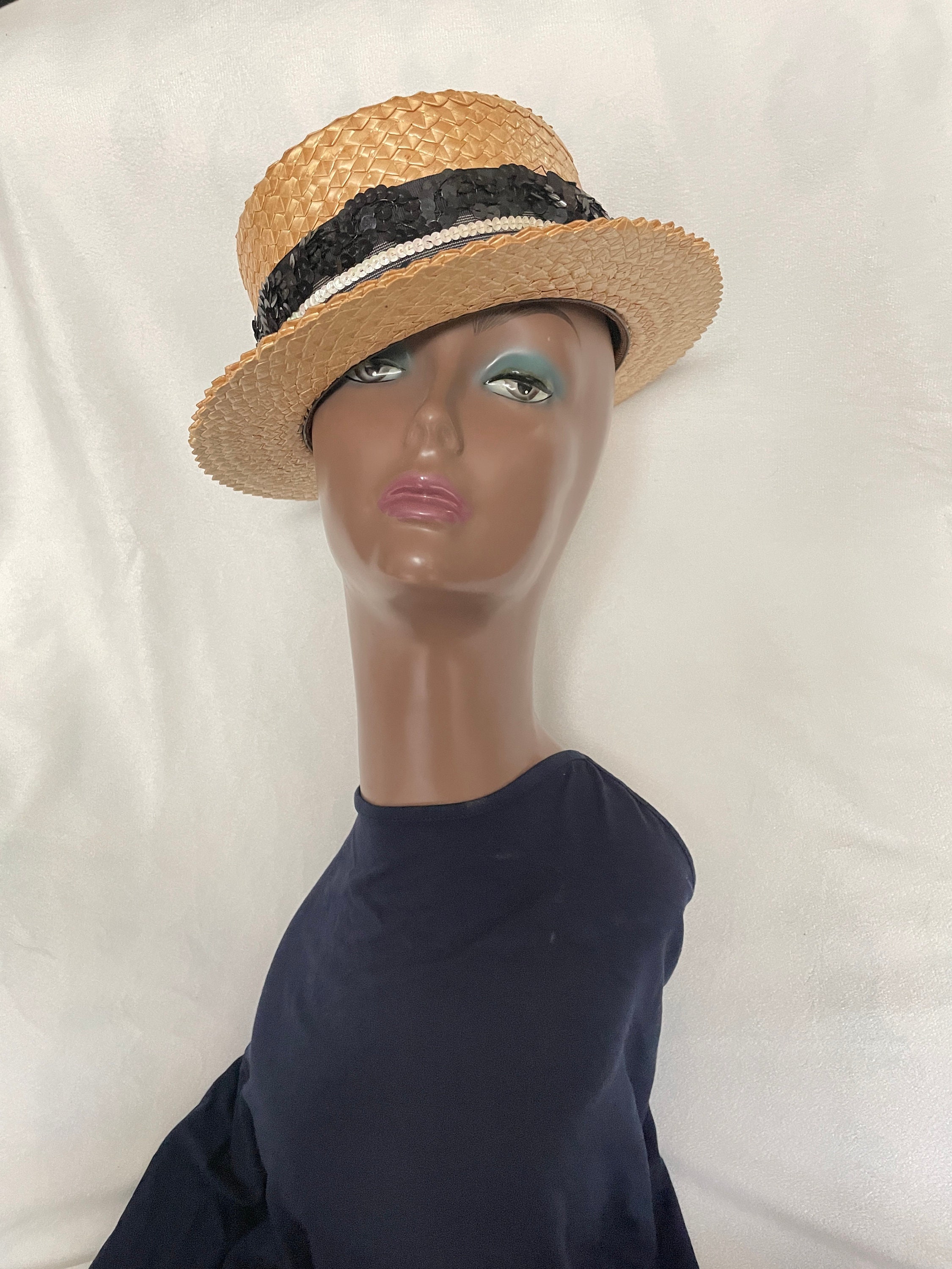 Vintage Straw Boater Custom Made - Etsy