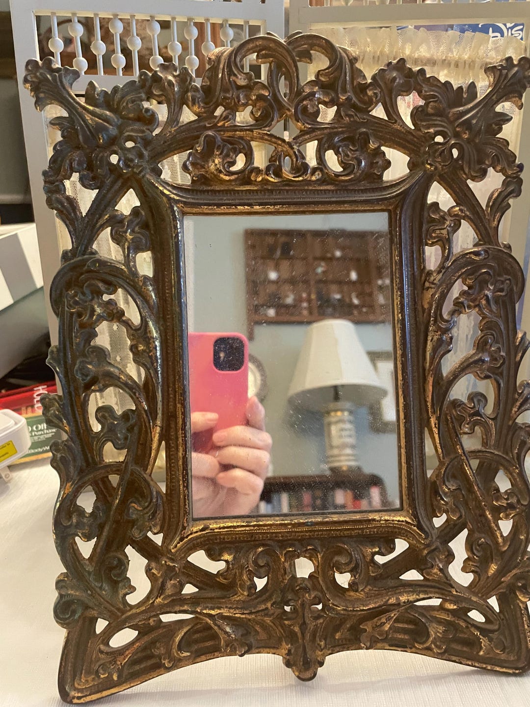 Brass Plated Mirror Frame - Etsy