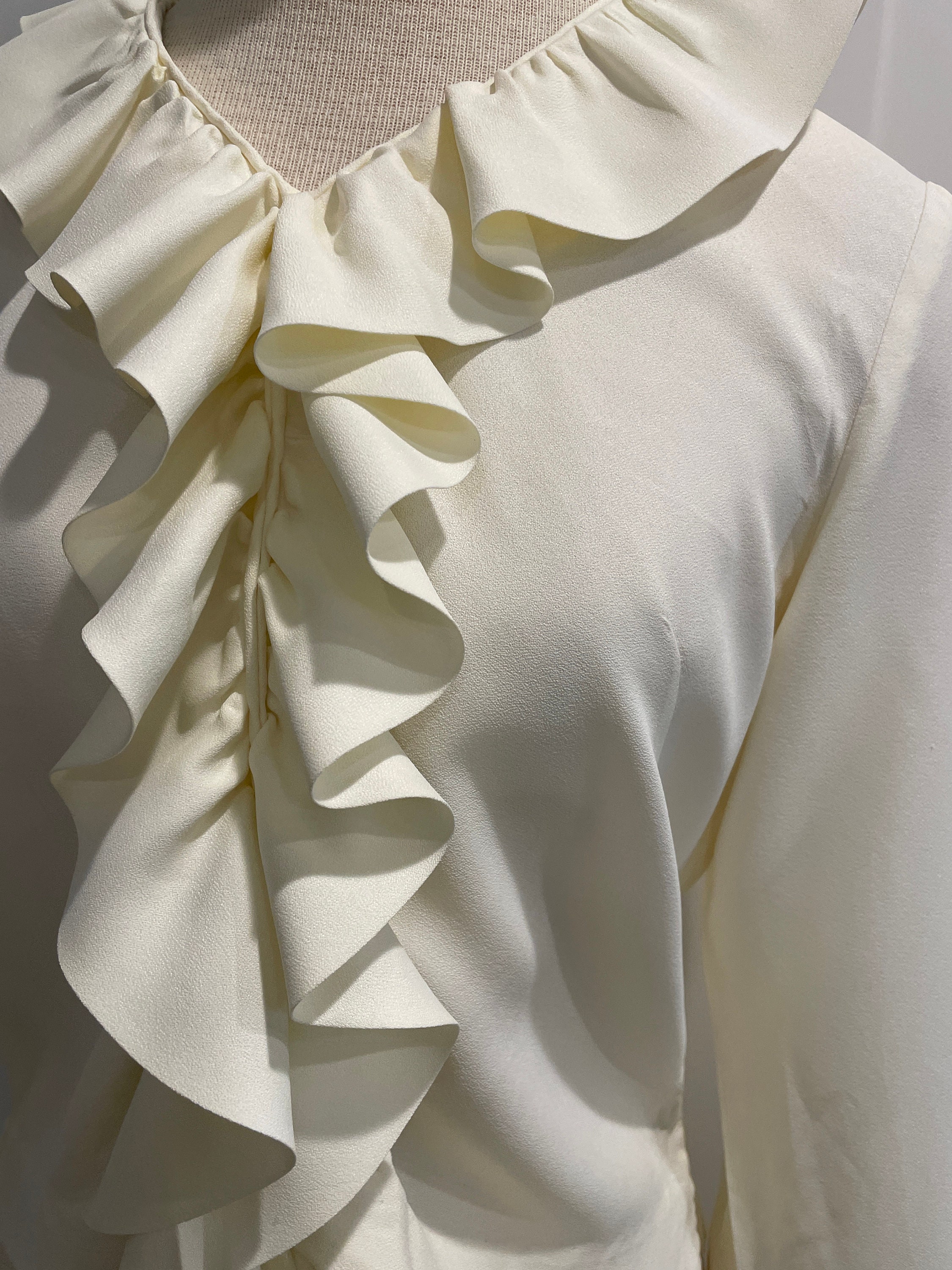 Vintage Ruffled Blouse 1960 - Etsy