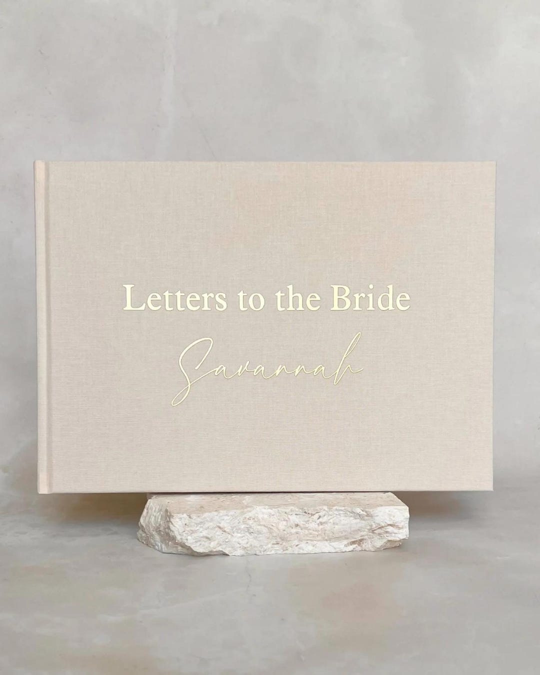 Letters to the Bride Book | Personalised Letters to Bride Guest Book ...