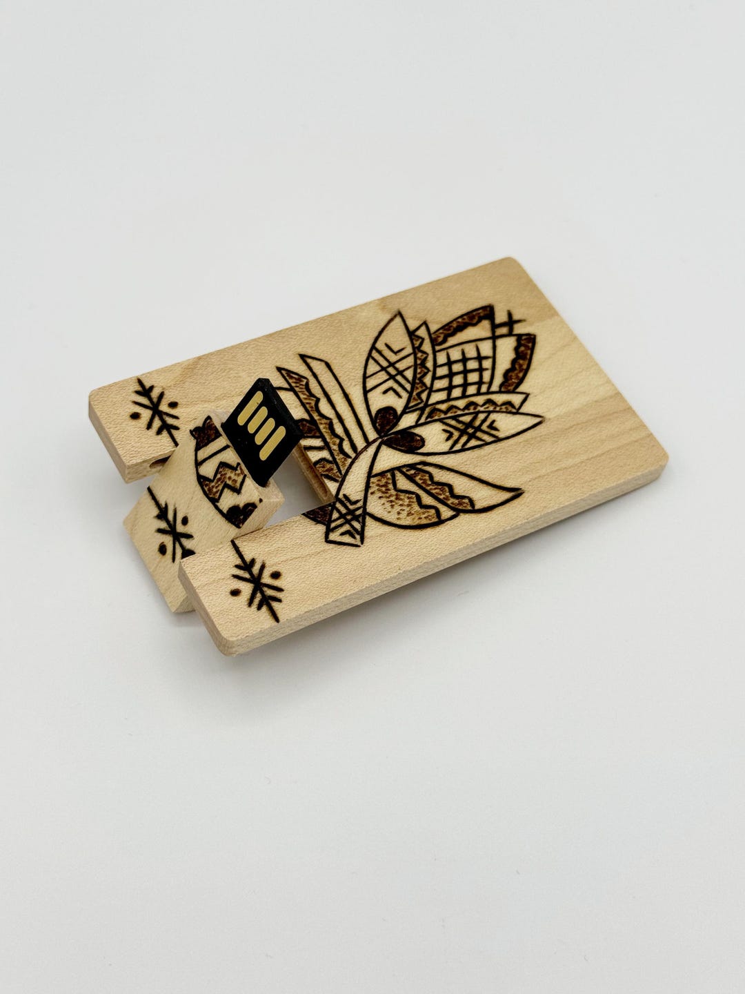 16GB Wood Burned USB Drive - Etsy