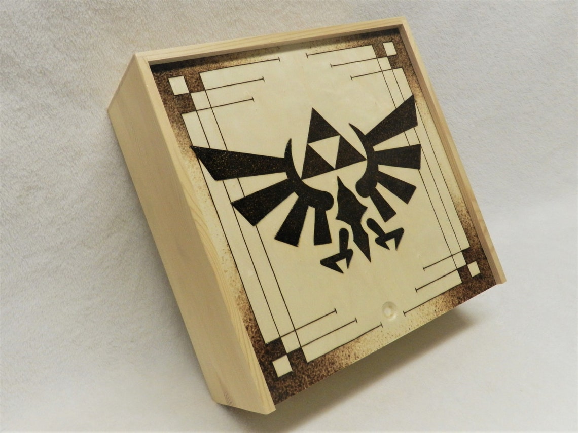 Legend of Zelda Large Wood Burned Box - Etsy