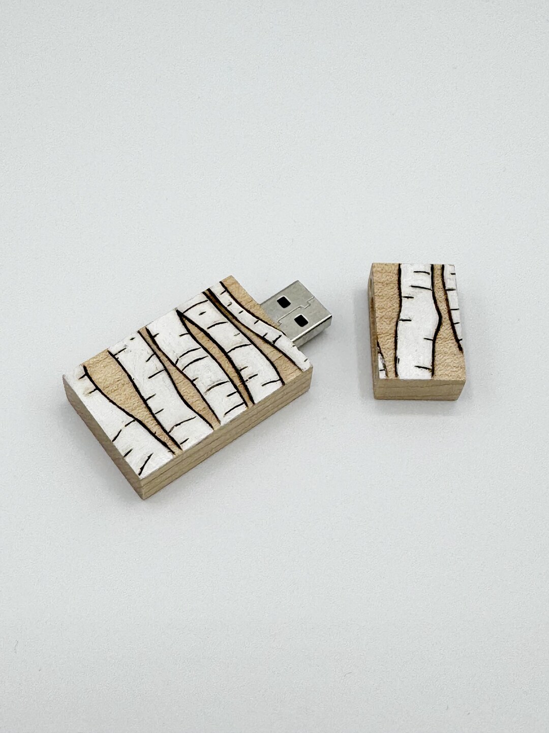 Birch Tree 8GB Wood Burned USB Drive - Etsy