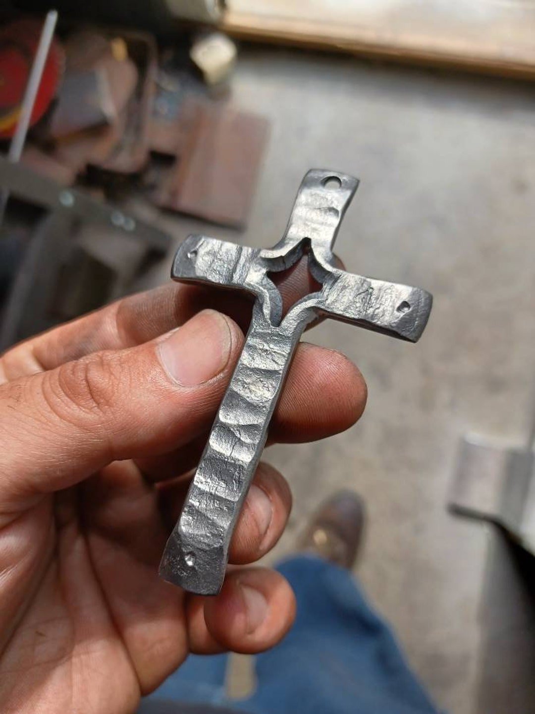 Hand Forged Split Cross Made to Order - Etsy