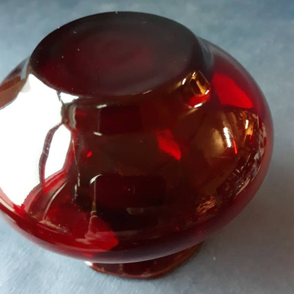 Vintage Anchor Hocking Royal Ruby 3.25" Mini Vase - Etsy