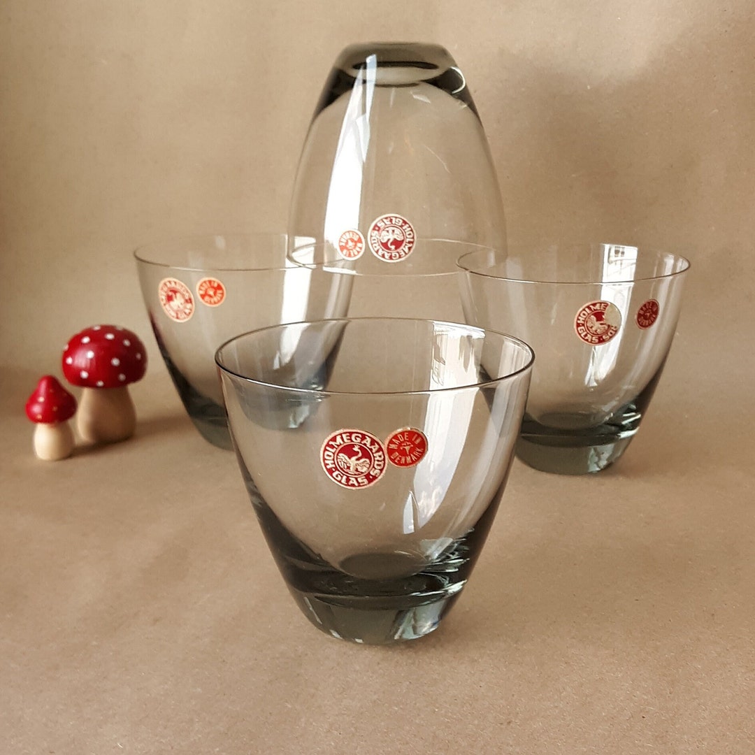 Vintage Holmegaard per Lutkin Copenhagen Rocks Glasses 1950-60s - Etsy