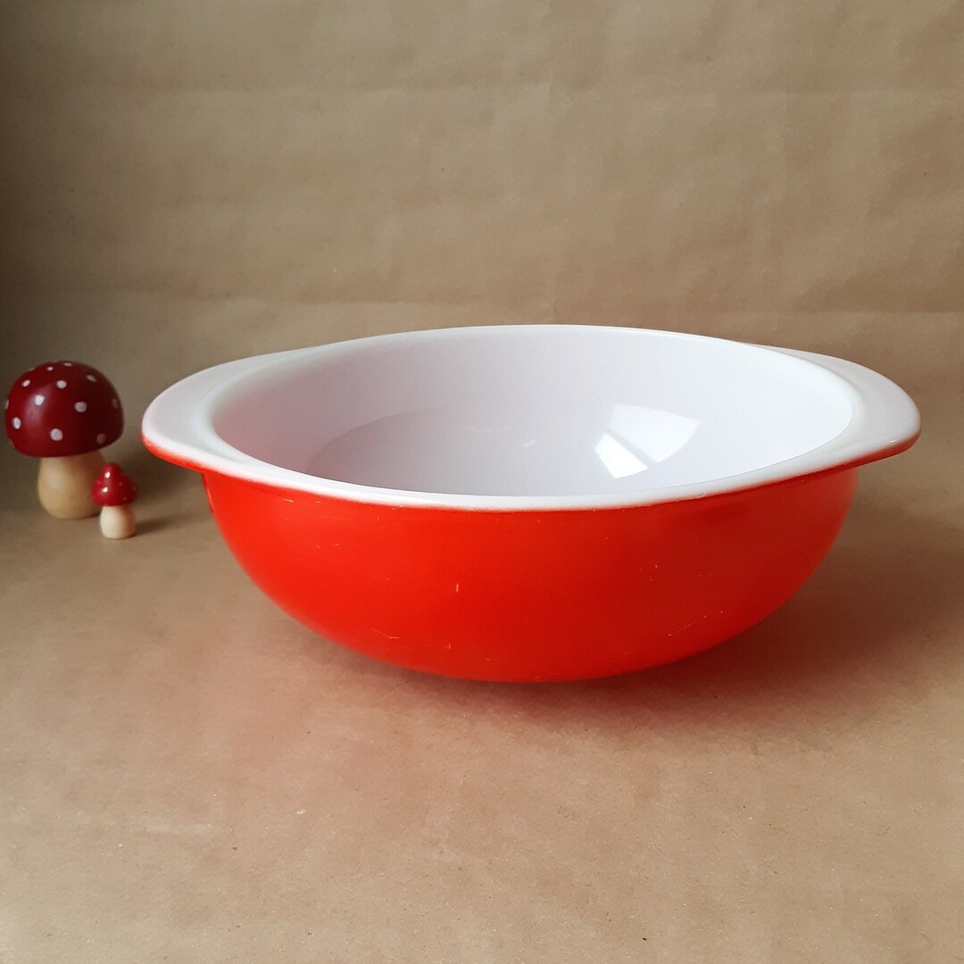 Vintage Pyrex #024 Poppy/friendship Red Promo 2 Qt - Etsy