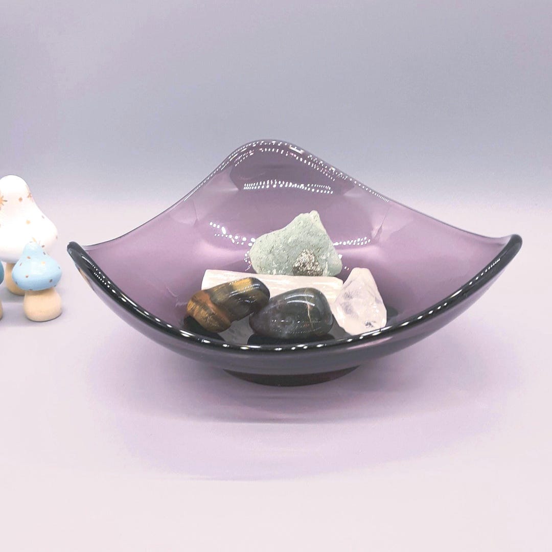Scarce Vintage Viking Triangle 6" Bon Bon - Amethyst - 1957 - Etsy