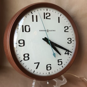 Working Vintage General Electric Clock Model 2012 14 School Industrial ...