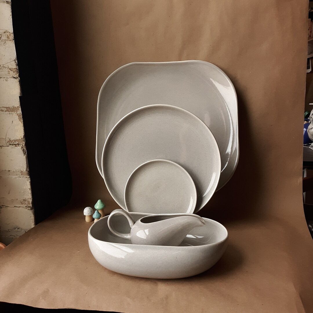Vintage Russel Wright 'american Modern' Steubenville Pieces Granite ...