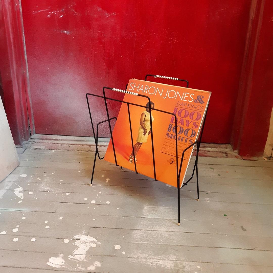 Vintage MCM Magazine Rack Record Rack Record Flipper - Etsy