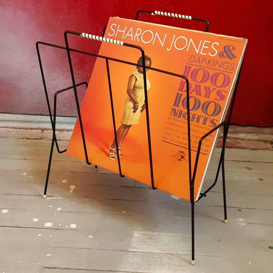 Vintage MCM Magazine Rack Record Rack Record Flipper - Etsy