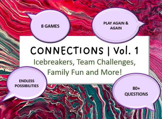CONNECTIONS VOL.1 Ice Breakers Team Challenges Family Fun - Etsy