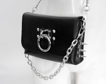 Leather Purse With Spikes - Etsy