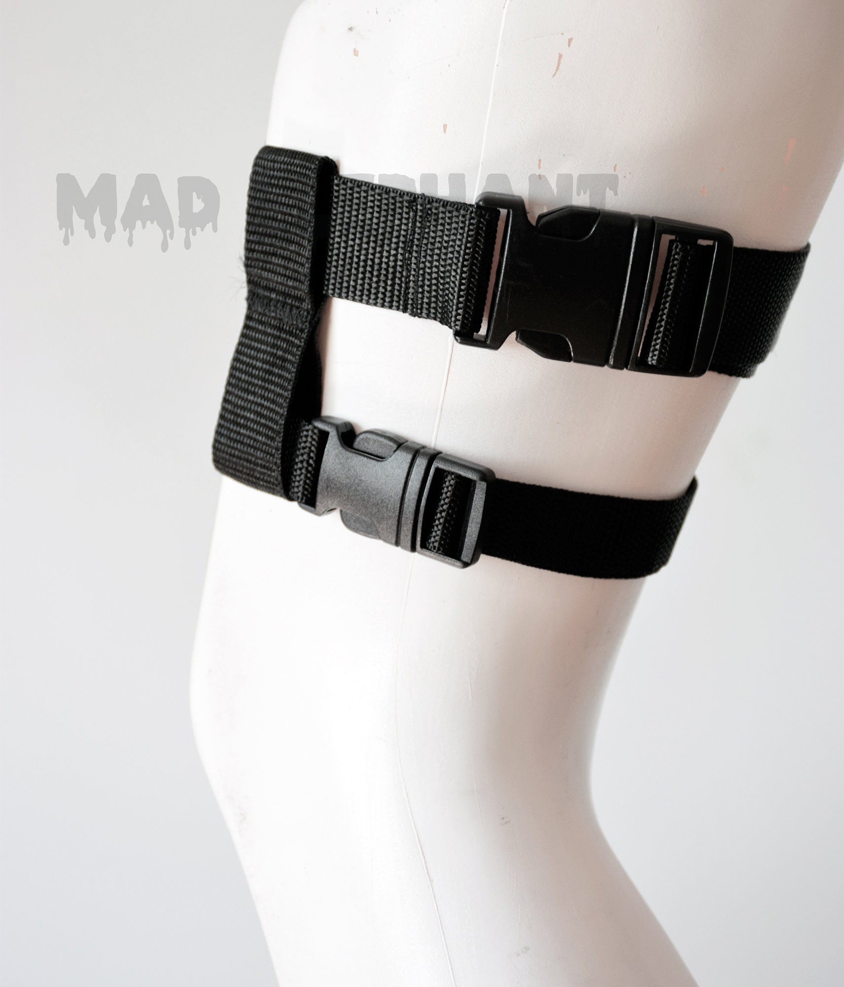 Pair of fastex leg belts thigh harness nylon elastic body | Etsy