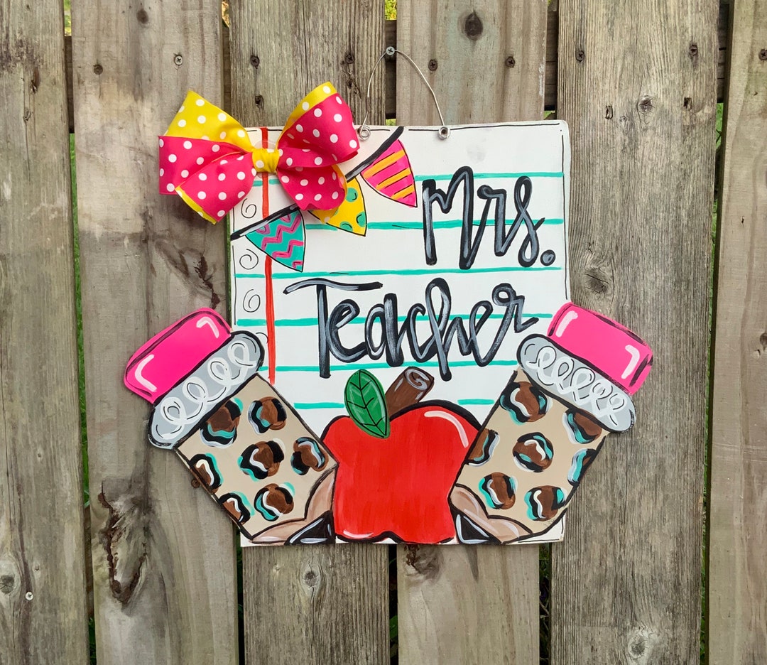 Teacher Door Hanger, Teacher Door Hangers, Classroom Door Hanger ...