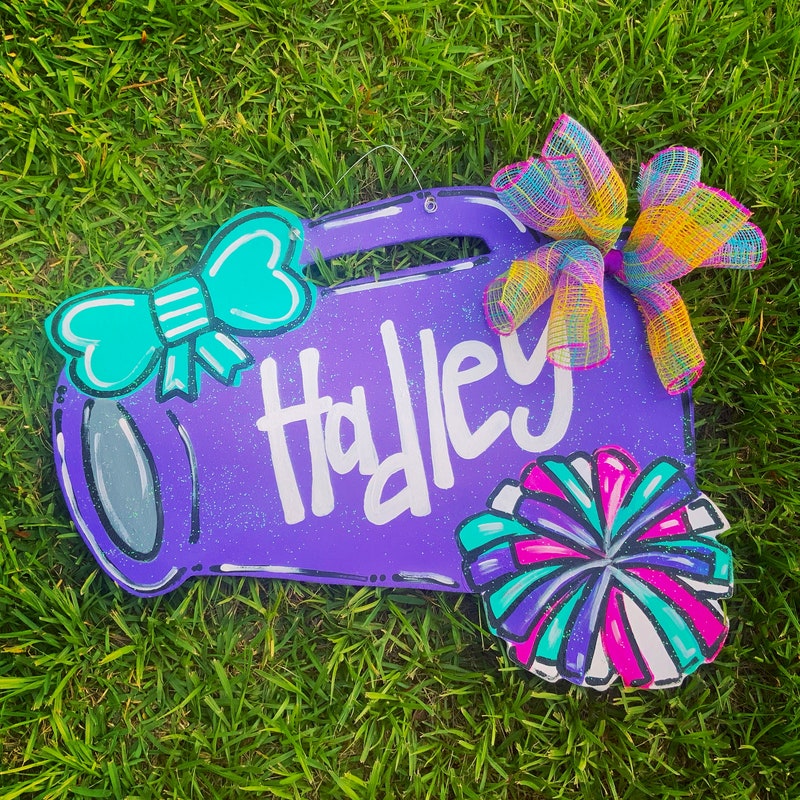 Cheerleader Door Sign - Etsy