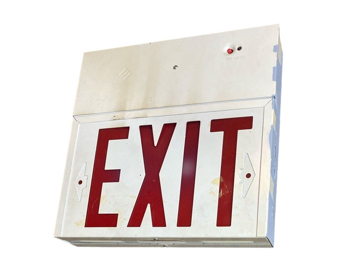 Vintage Siltron Exit Sign Antique From an Old School - Etsy