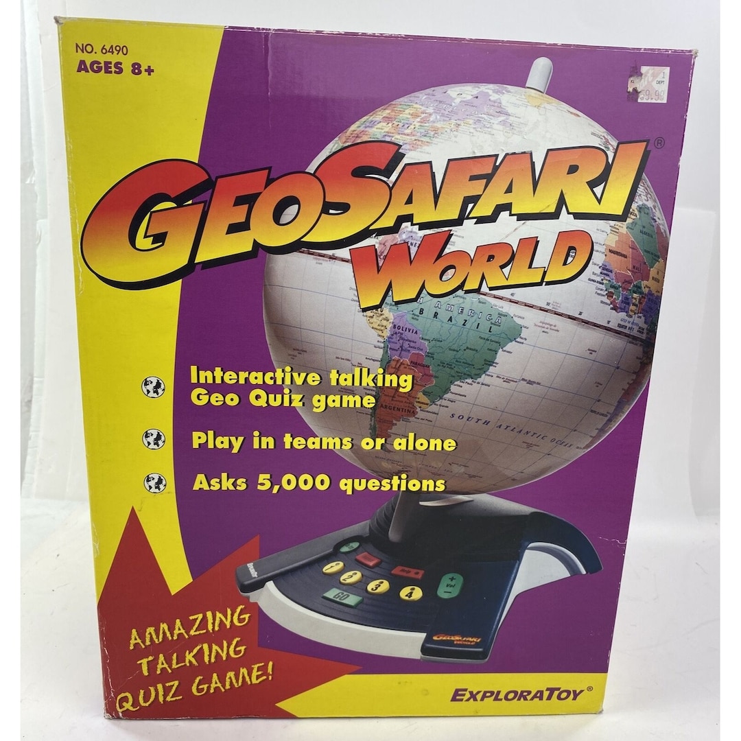 Vintage 1997 Geosafari World Exploratoy Trivia Electronic Learning ...