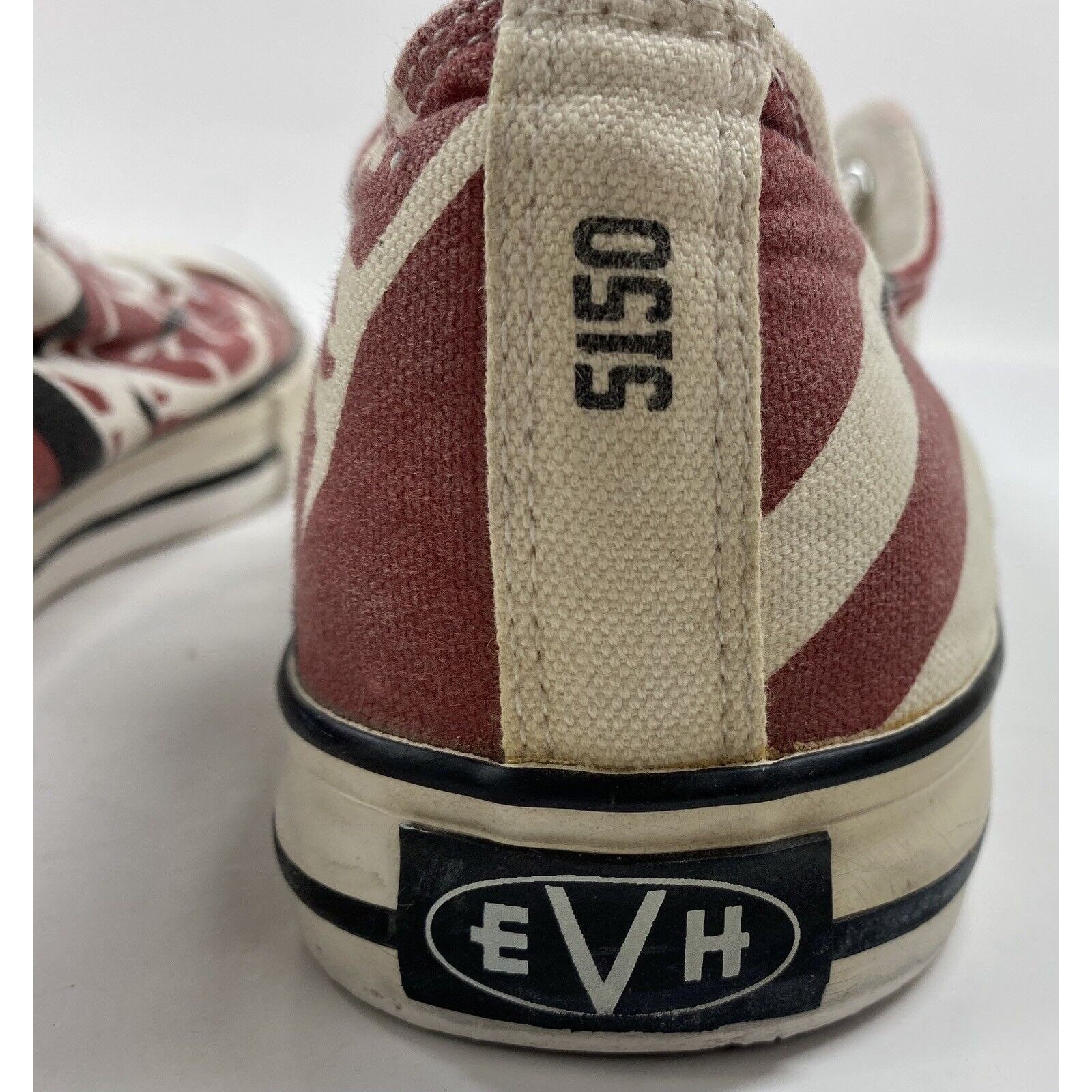 Eddie Van Halen 5150 Shoes Red White Black Stripe Size 10.5 EVH ...