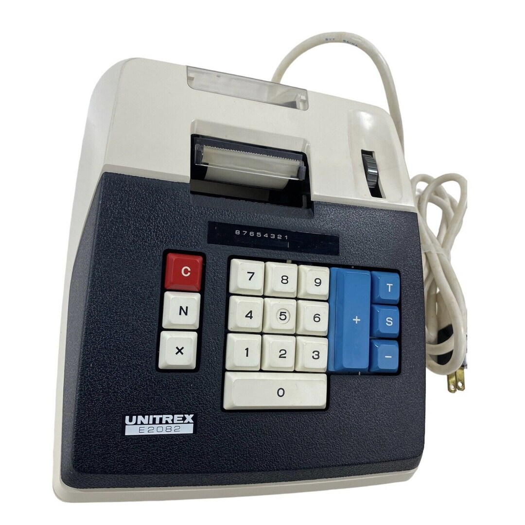 1970s Unitrex Electric E2082 10 Key Adding Machine Eiko Business ...