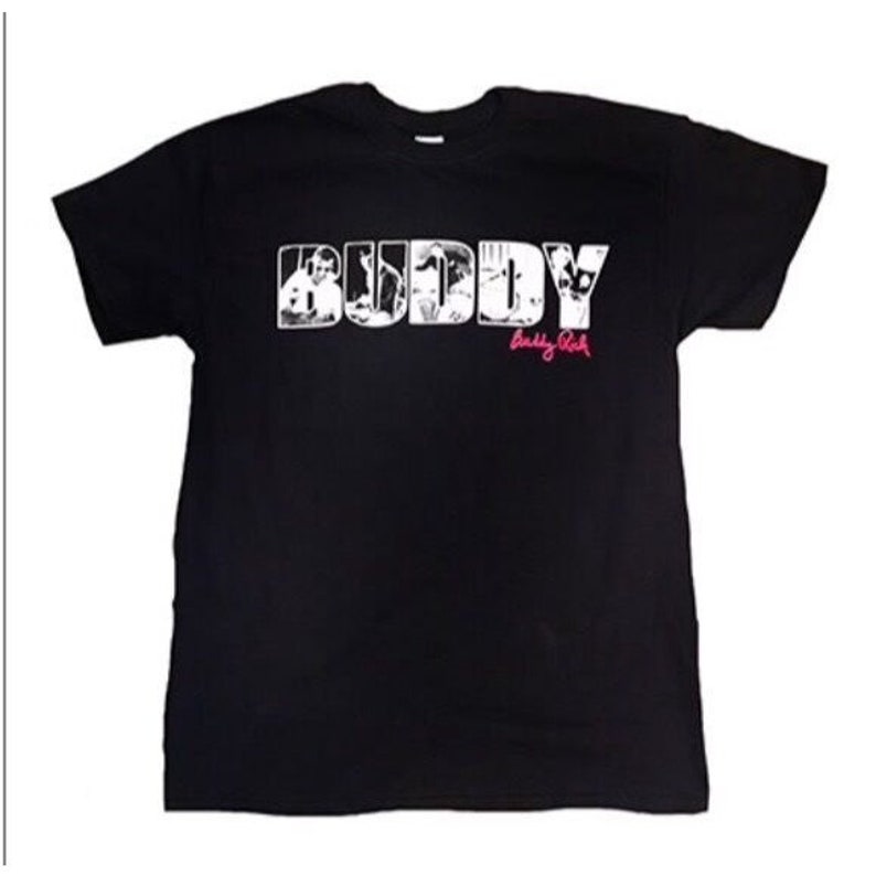 Buddy Rich T Shirt Written in Photos of Buddy Great Gift for a Drummer ...