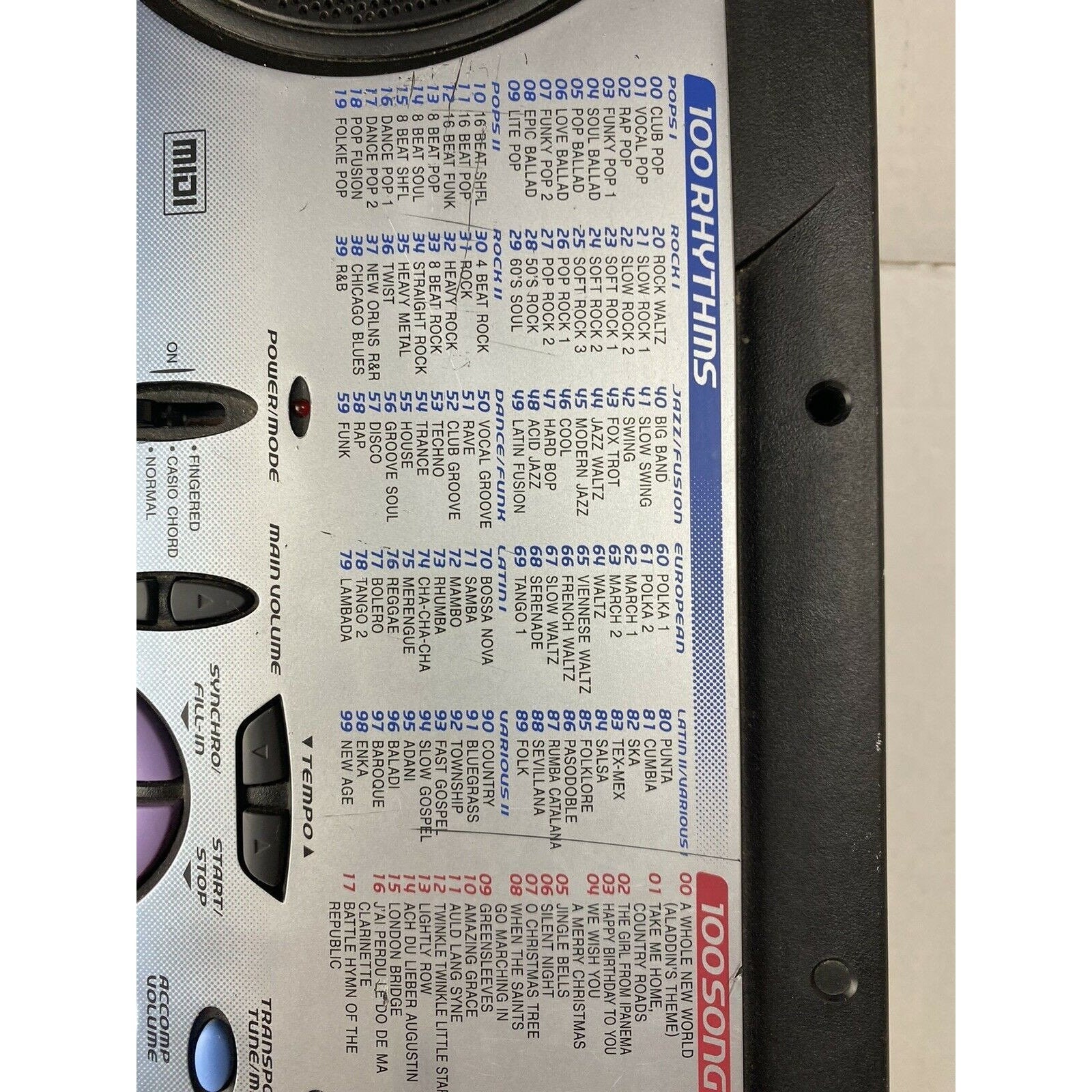 Vintage Casio CTK-471 Electronic Musical Keyboard MIDI Compatible - Etsy