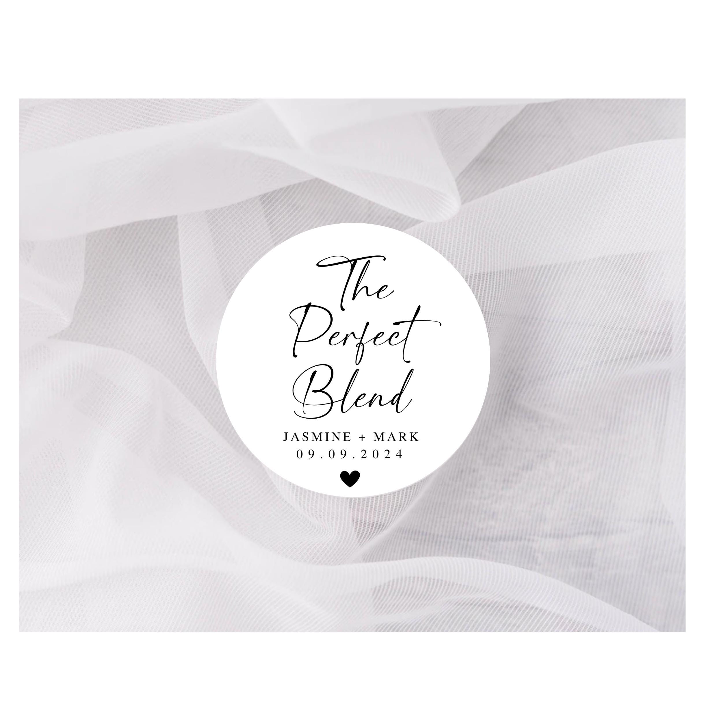 20 Printed the Perfect Blend Labels Stickers | Customized Any Text - Etsy