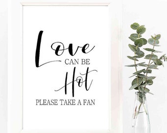 Love Can Be Hot Sign - Etsy