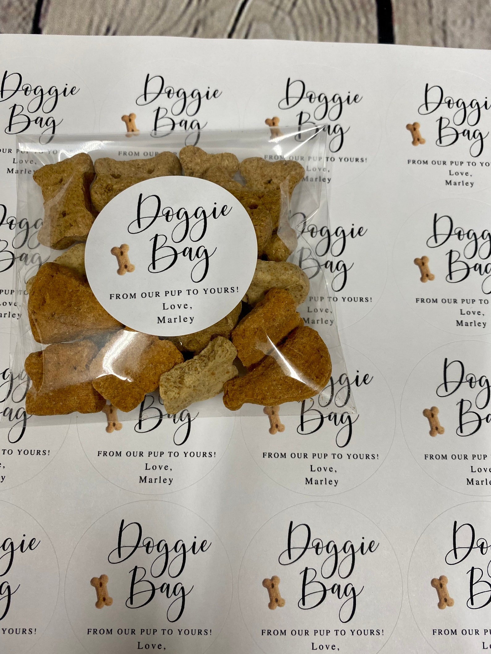 40 Doggie Bag Wedding Stickers and Bags - Etsy