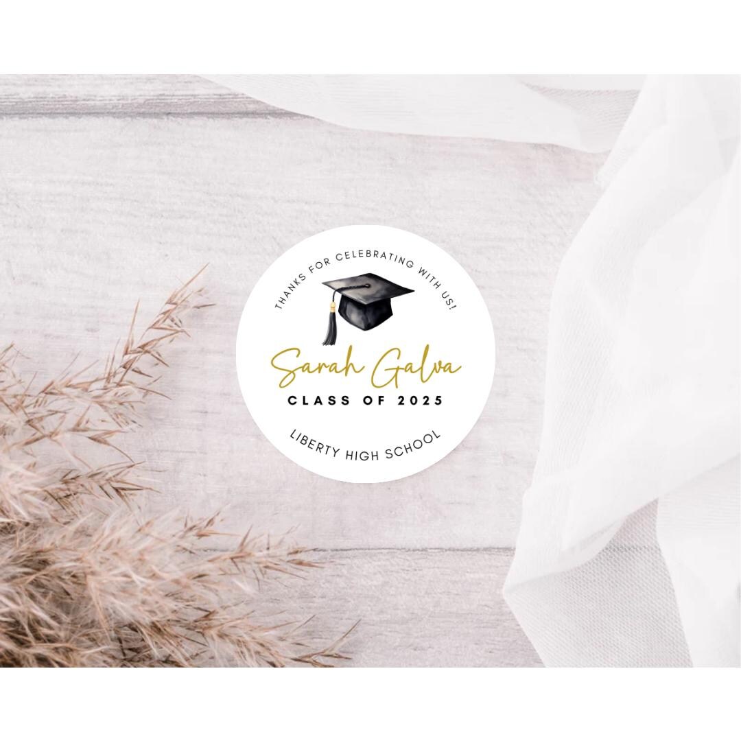 40 Class of 2026 Graduation Labels Printed and Mailed - Etsy