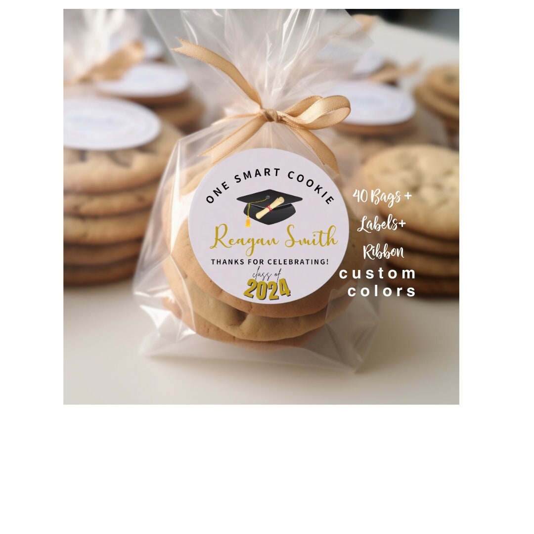 40 2024 Graduation Labels Bags Ribbon - Etsy