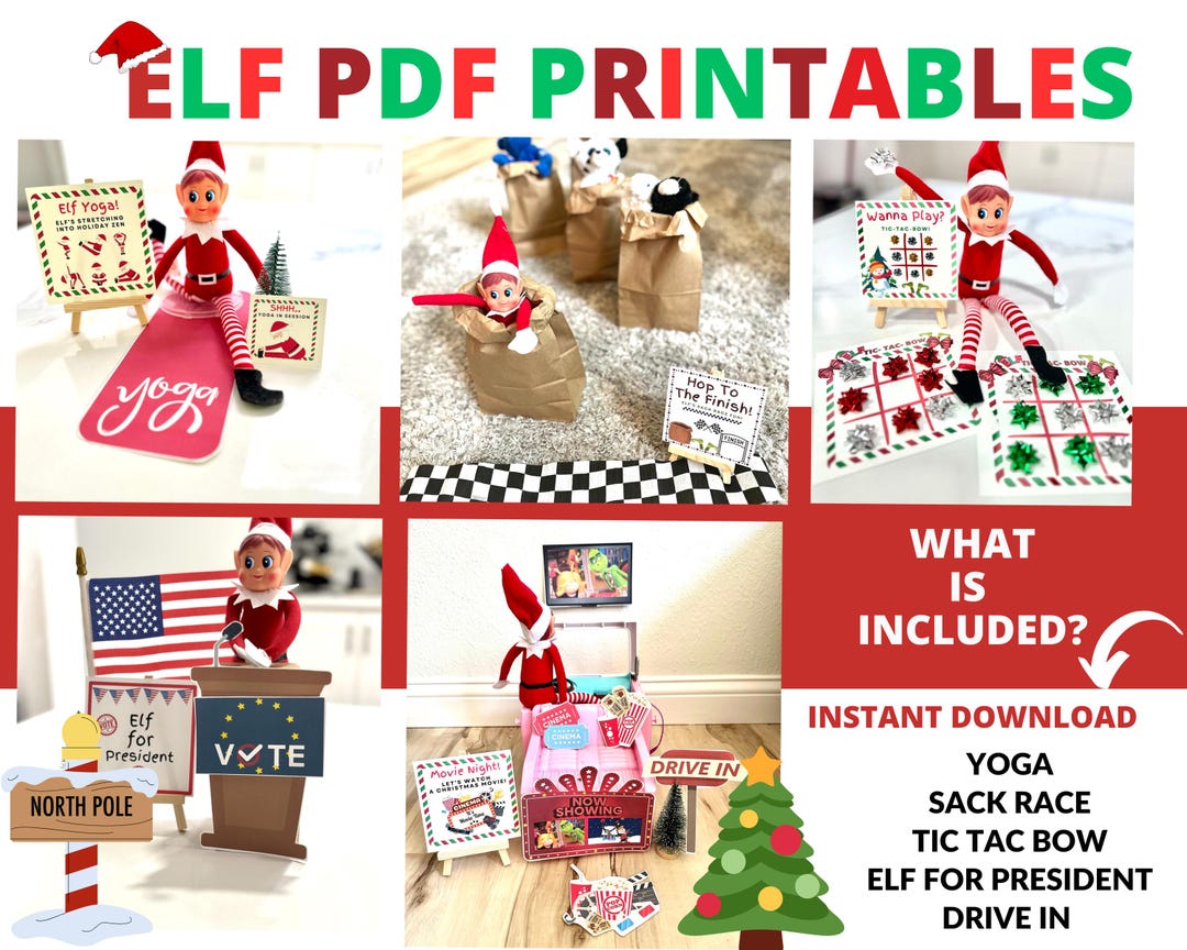 Ultimate Elf Activity Pack - Digital Download - Etsy