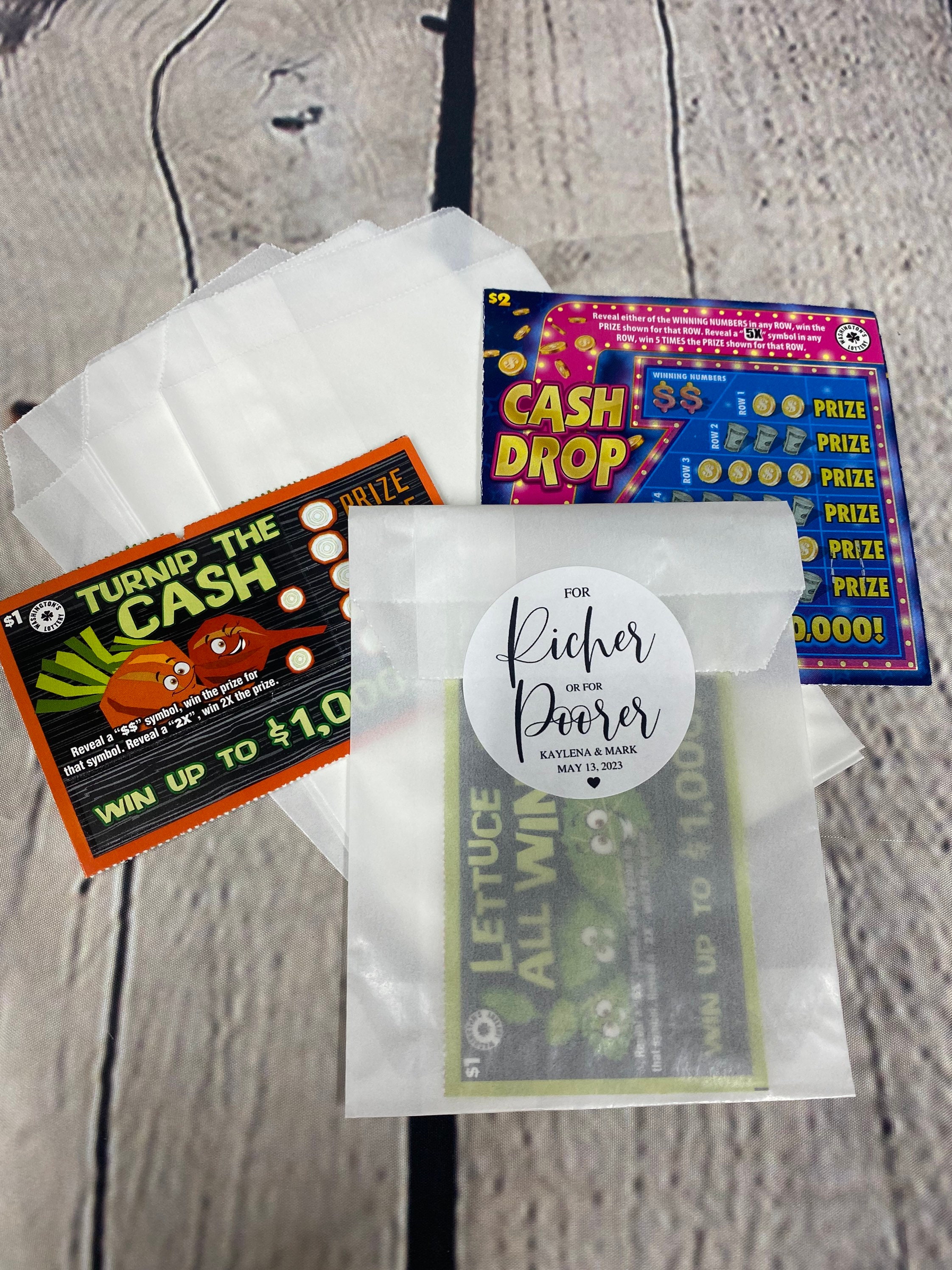 40 for Richer or Poorer Labels & Bags - Etsy