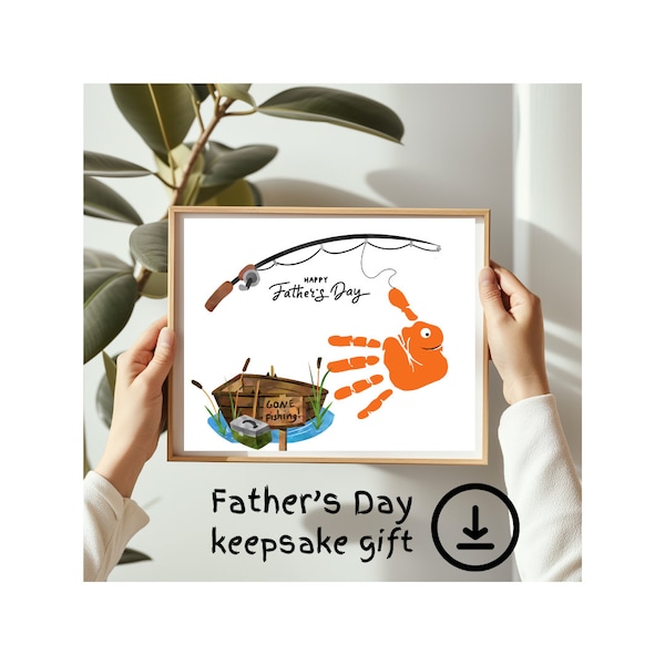 Father Day Handprint - Etsy