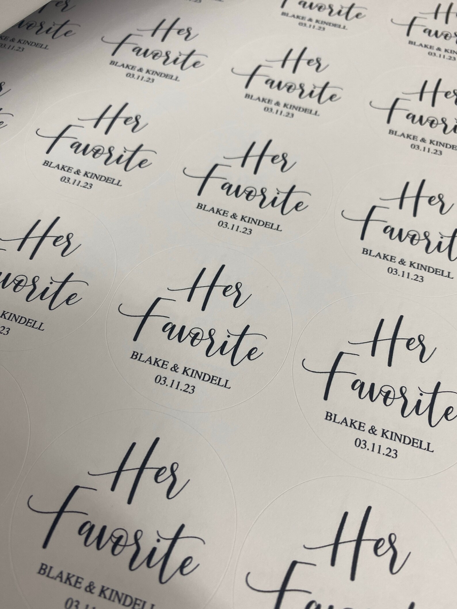 40 His Her Wedding Stickers and Bags - Etsy