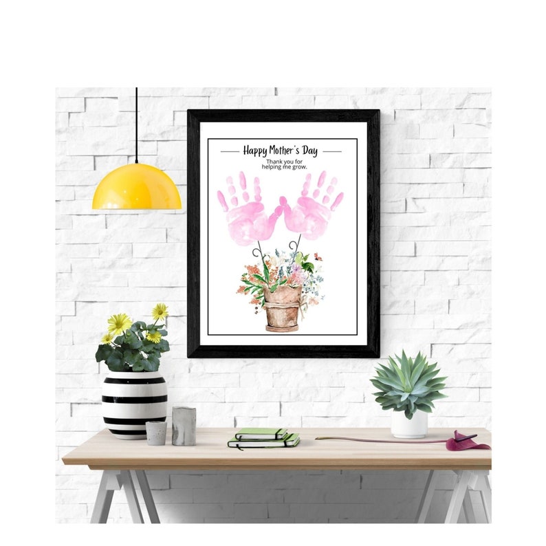 MOTHERS DAY HANDPRINT Kids Art Printable Craft Gift - Etsy