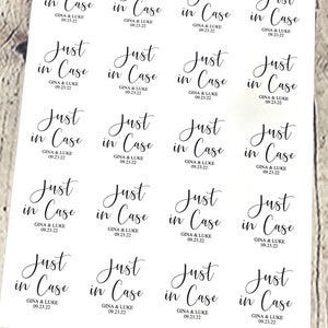 40 JUST IN CASE Labels / Bags - Etsy