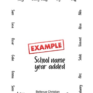 Customizable Fingerprint Cross Art Print for School Auctions ...
