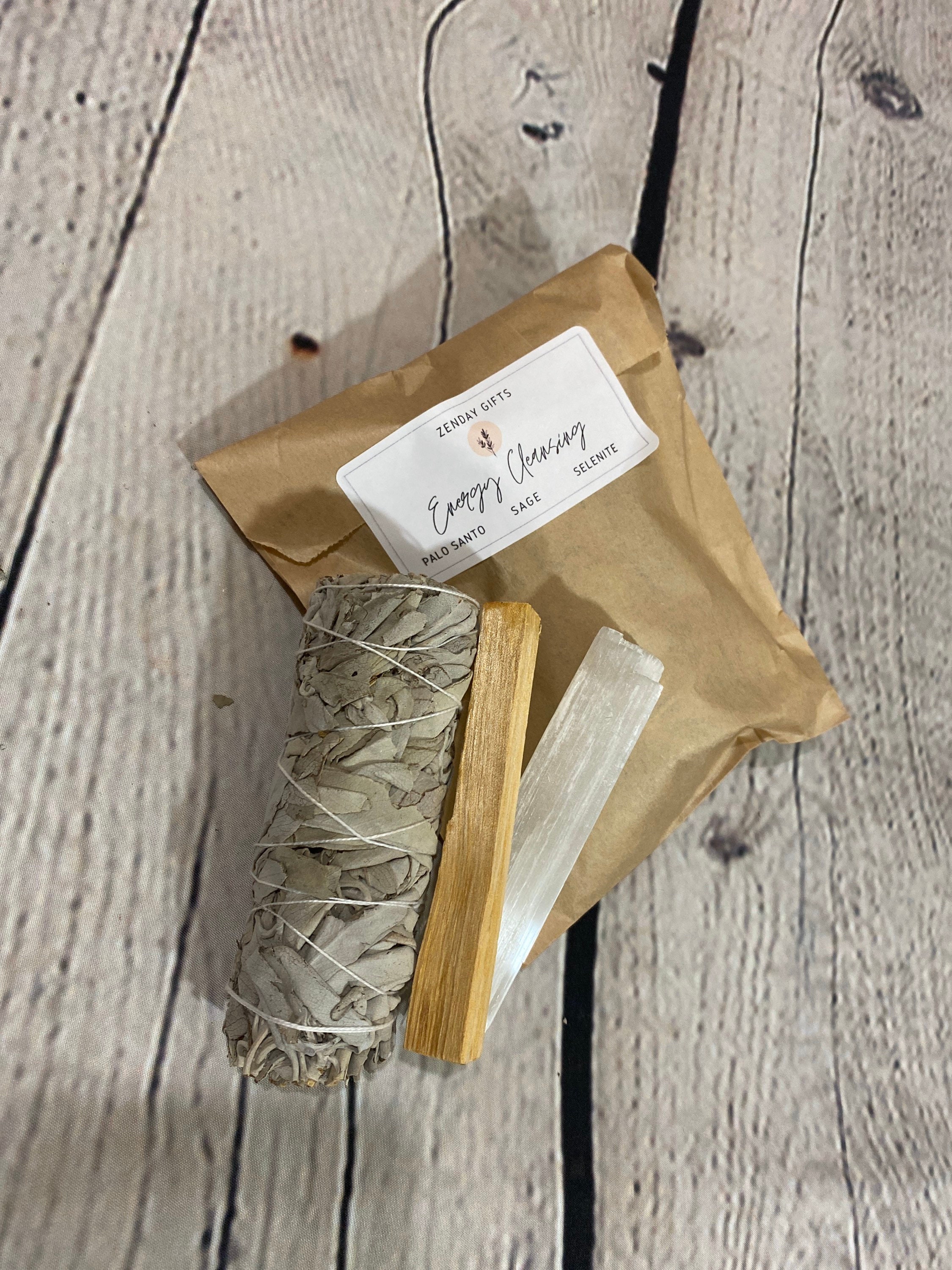 SAGE SMUDGE KIT Energy Cleansing Ritual Kit Smudge Stick | Etsy