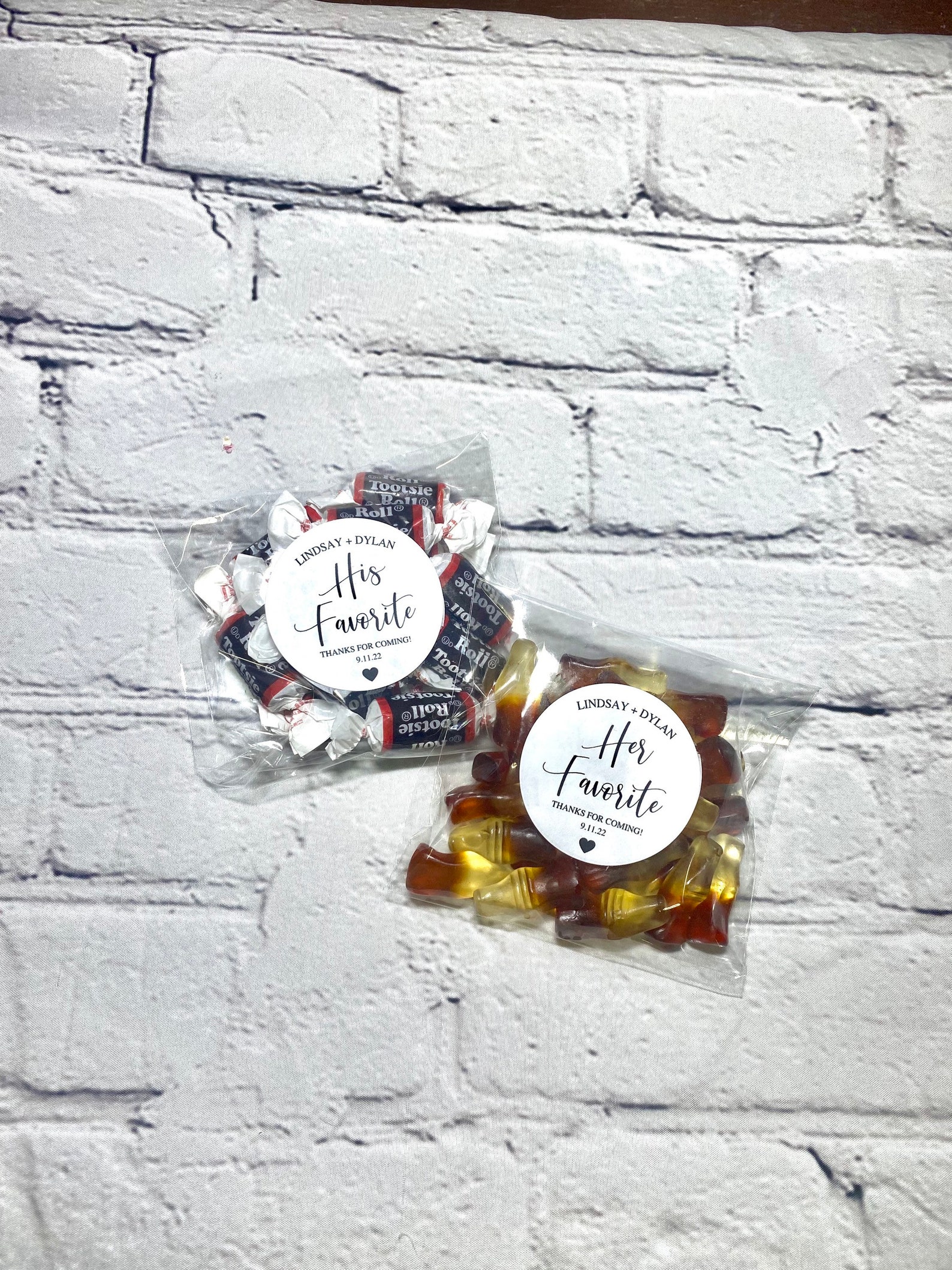 40 His Her Wedding Stickers and Bags - Etsy