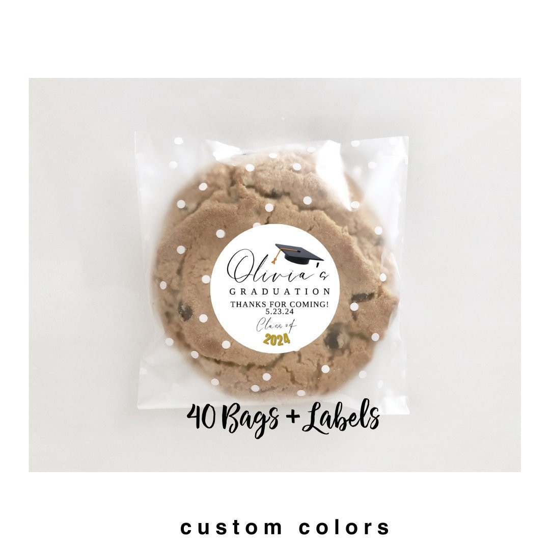 40 Bags & Labels Any Text 2025 Graduation Labels - Etsy