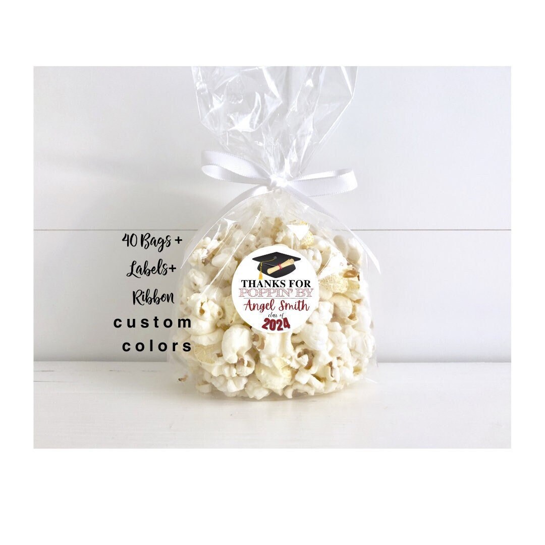 40 2024 Graduation Labels Bags Ribbon - Etsy