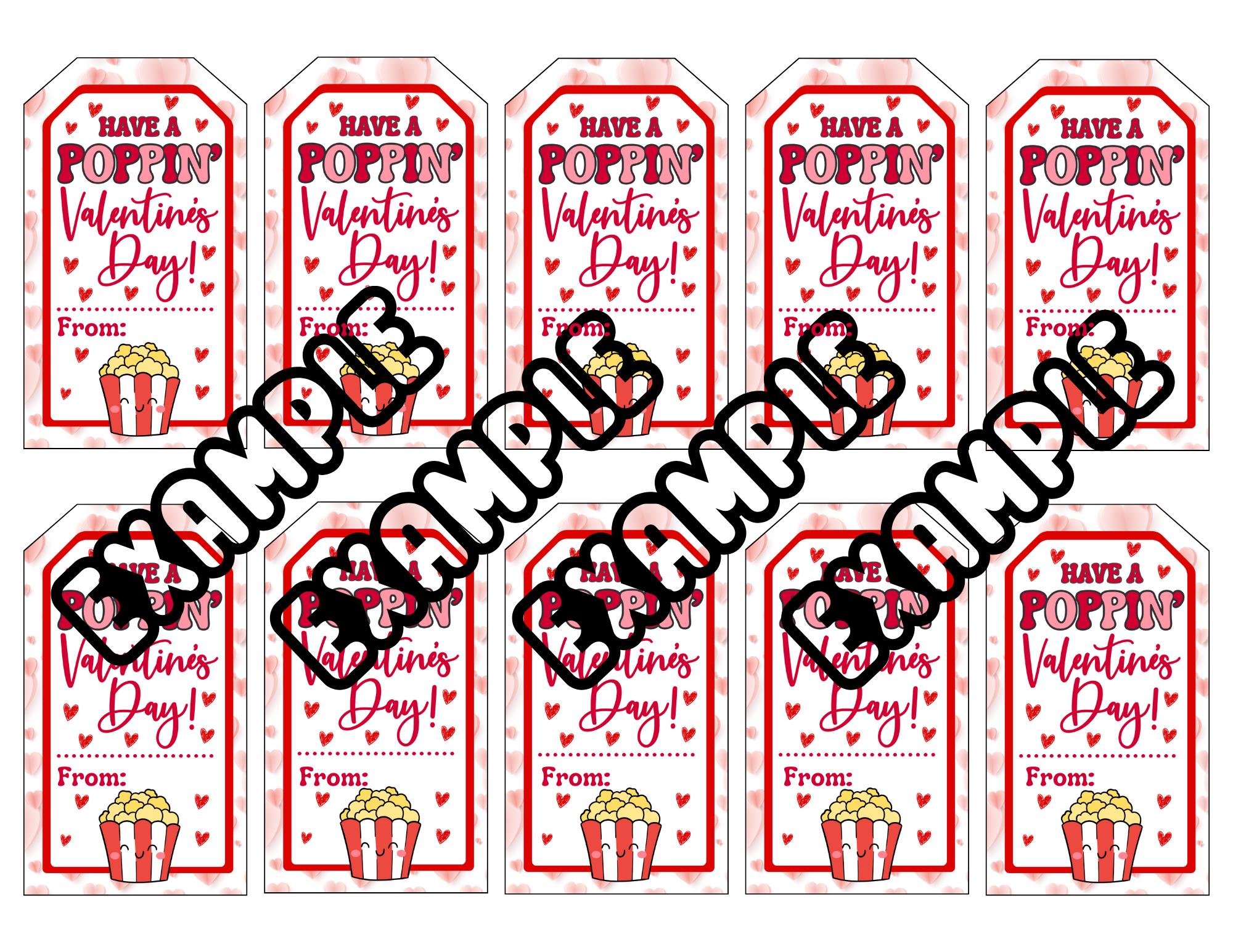 Printable Have a Poppin' Valentine's Day - Gift Tags Canva Link ...
