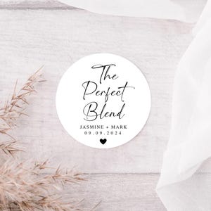 20 Printed the Perfect Blend Labels Stickers | Customized Any Text - Etsy