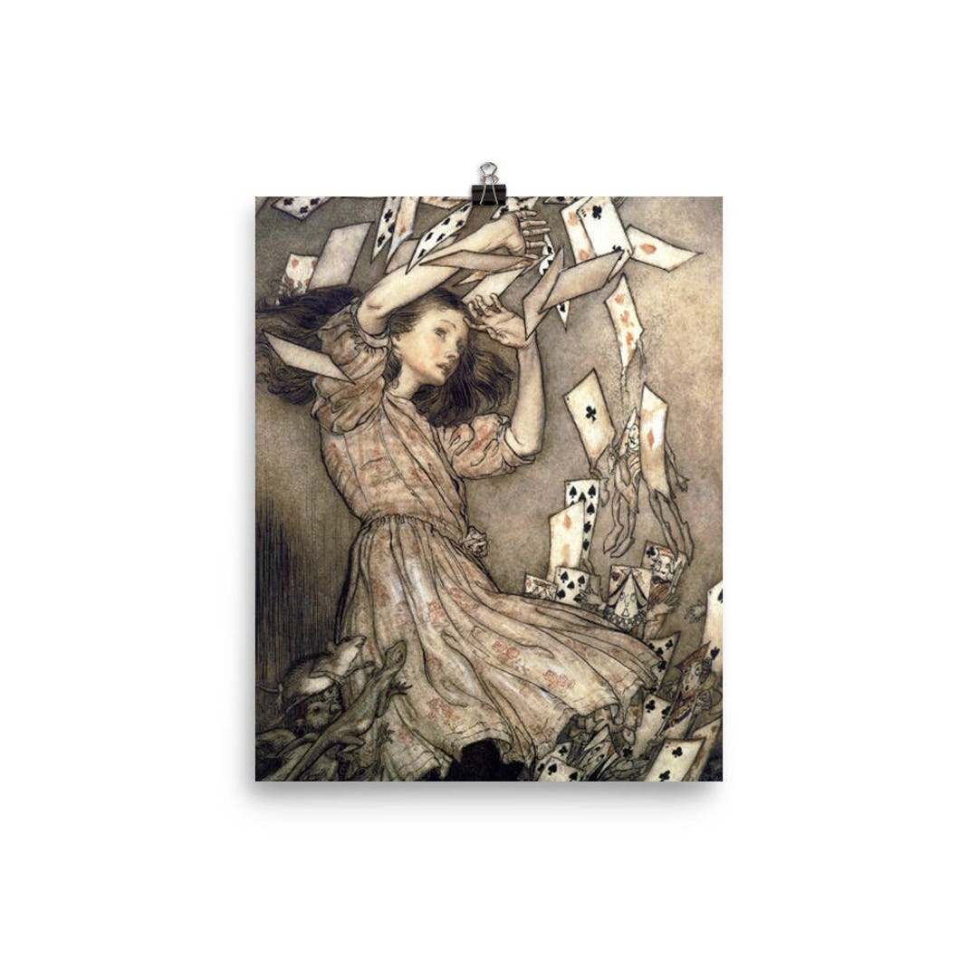 Arthur Rackham Alice and the Cards Photo Paper Poster, Arthur Rackham ...