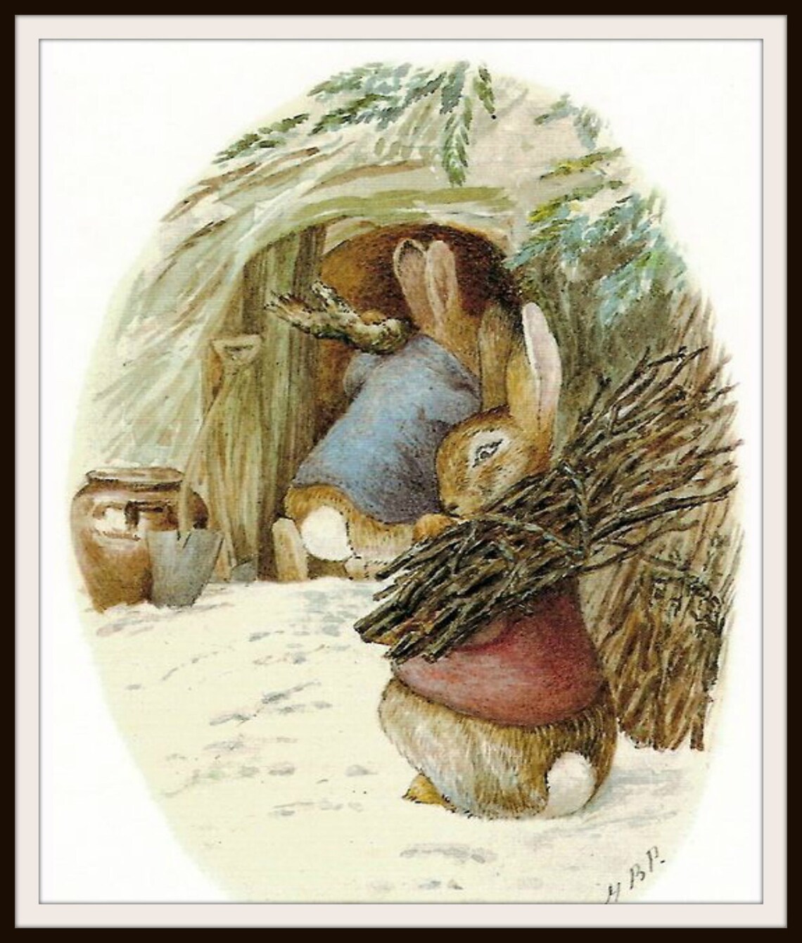 Printed Vintage Victorian Beatrix Potter Peter Rabbit and - Etsy