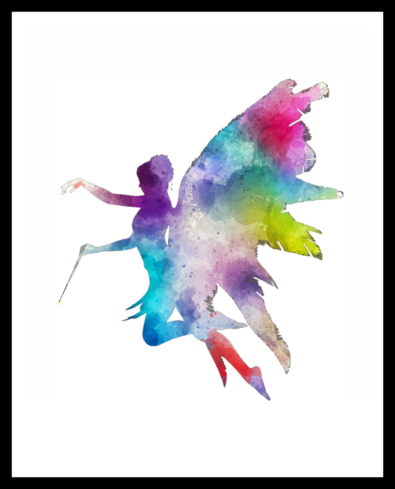 Watercolor Art Print Fairy Poster 8 X 10 11 X 14 - Etsy