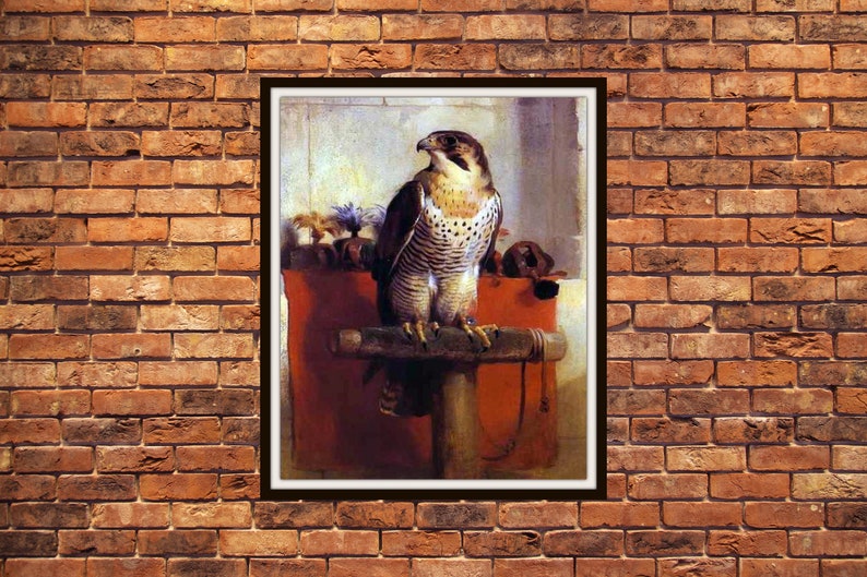 The Falcon by Edwin Landseer Art Print Reproduction Poster - Etsy