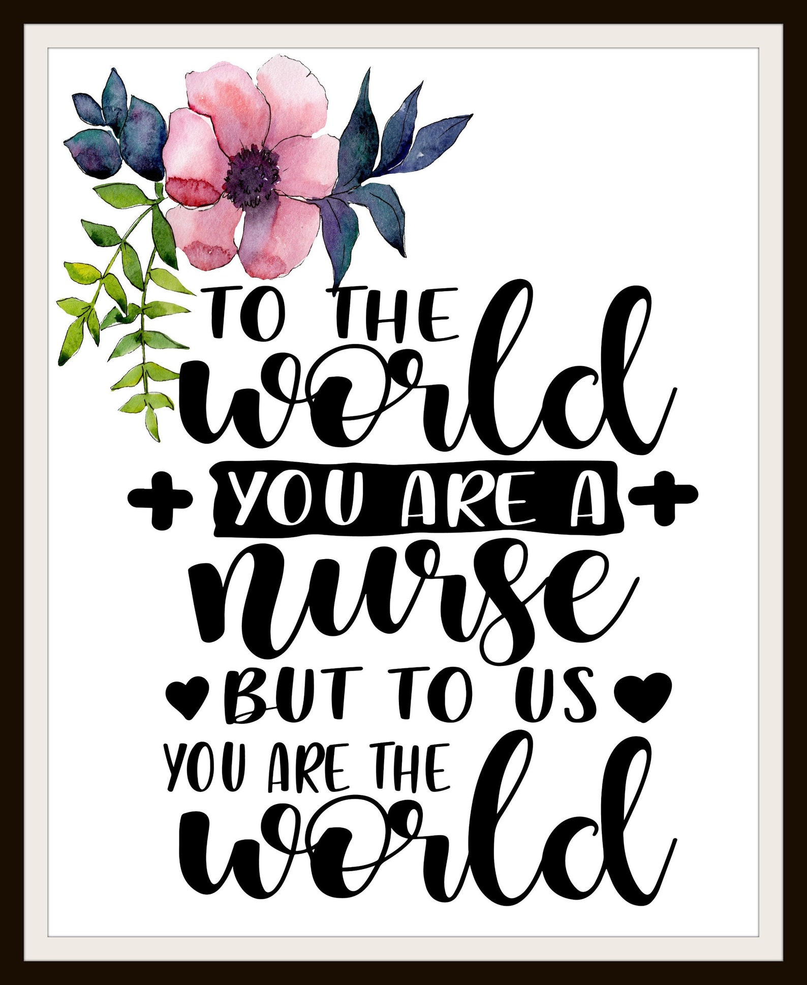 Nursing Motivational / Inspirational Art Print Unframed Art | Etsy